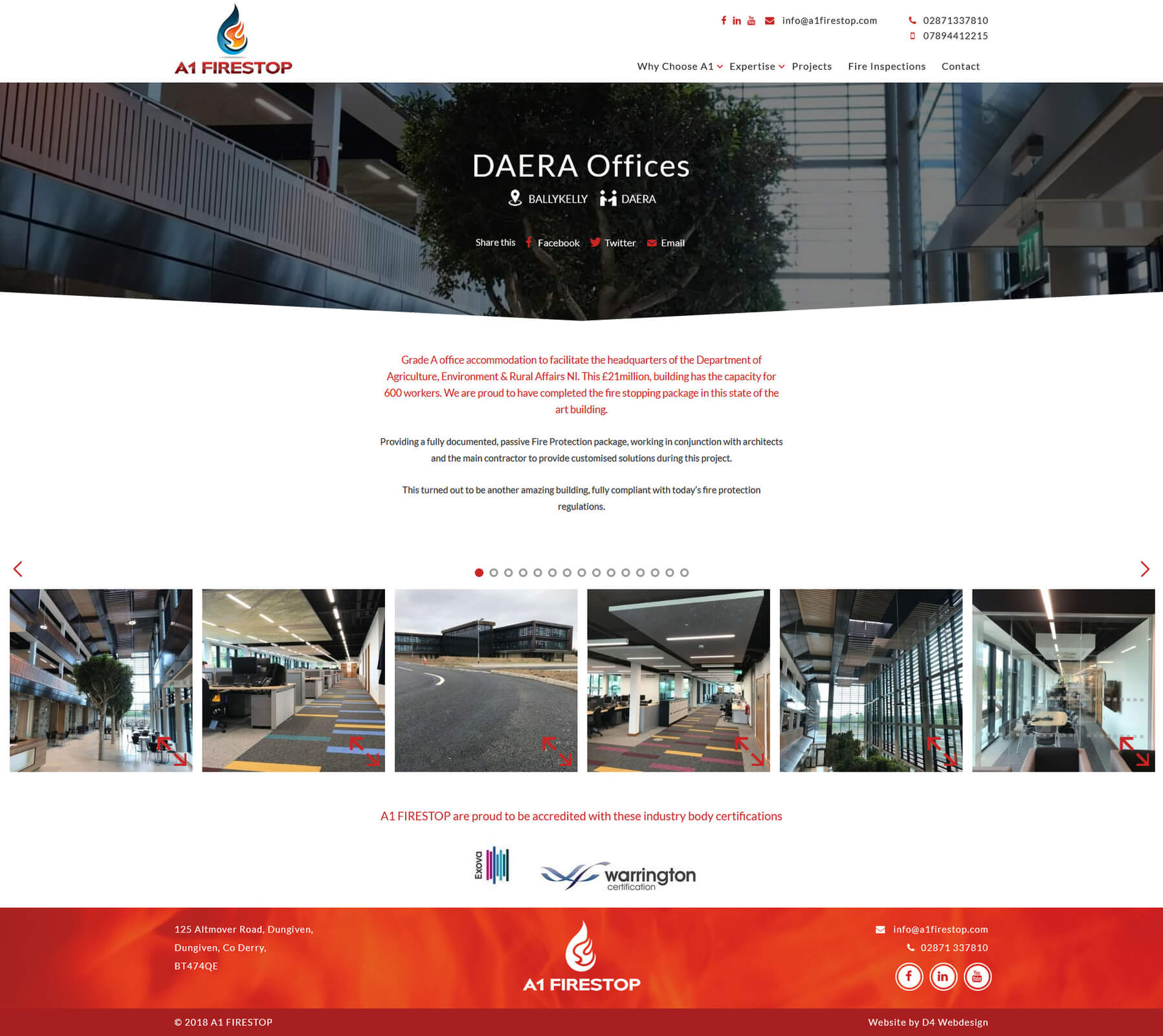 A1 Firestop | D4 Webdesign